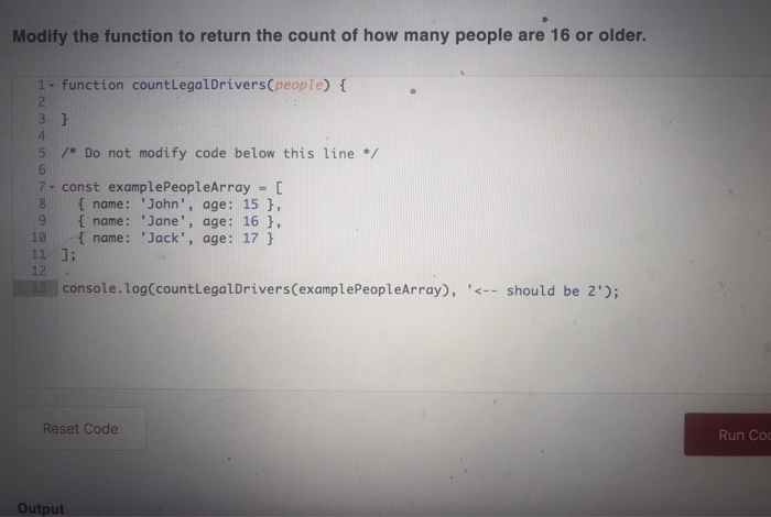 Solved Modify The Function To Return The Count Of How Many 9927