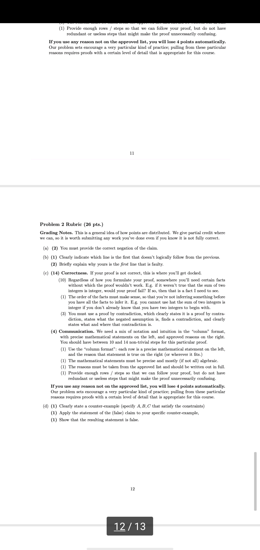 Solved (1) Provide enough rows / steps so that we can follow | Chegg.com