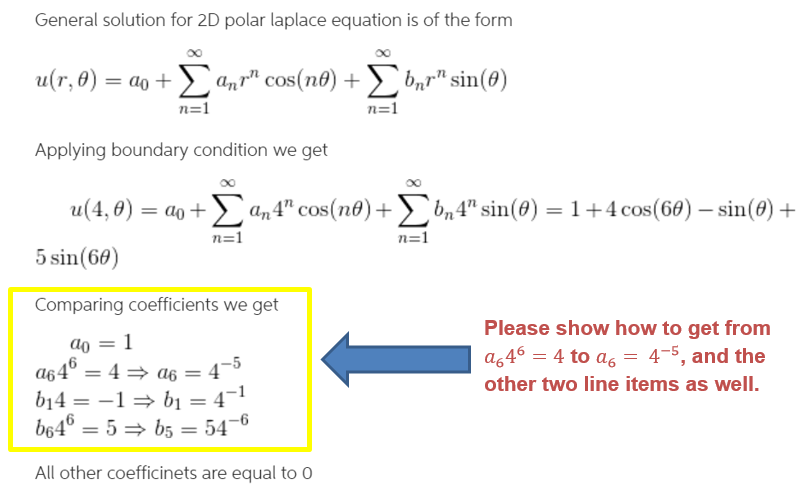 Solved General solution for 2D polar laplace equation is of | Chegg.com