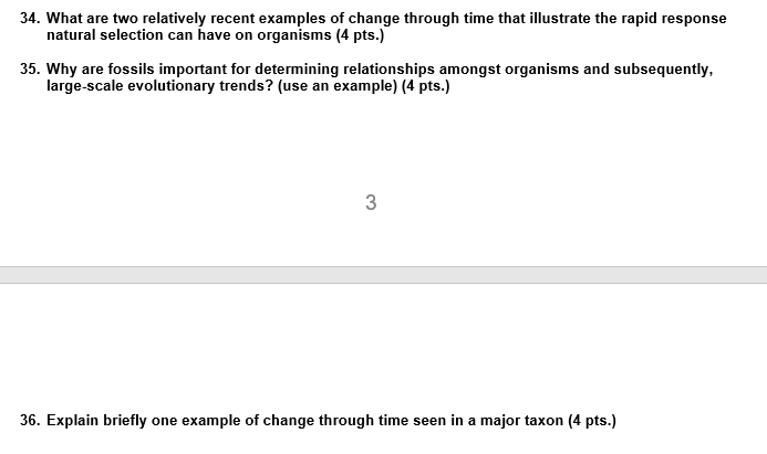 Solved 34. What are two relatively recent examples of change | Chegg.com