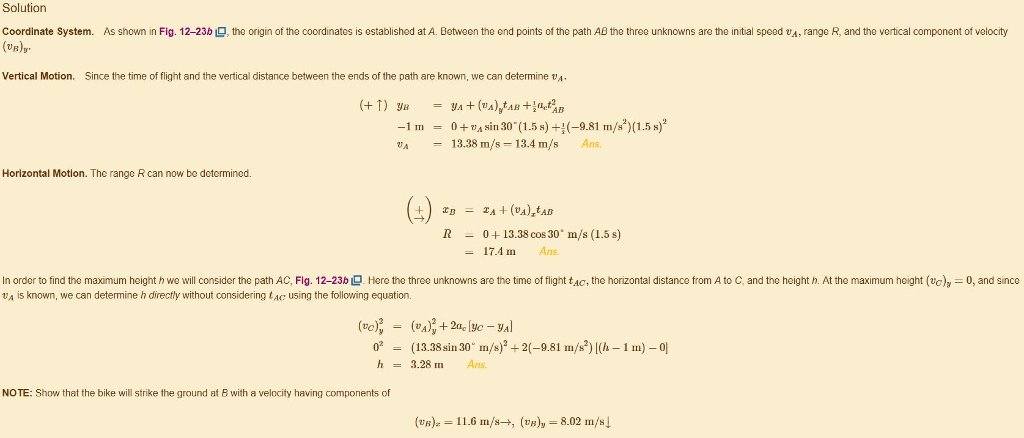 Solved Solution Coordinate System As Shown In Fig 12 23bd