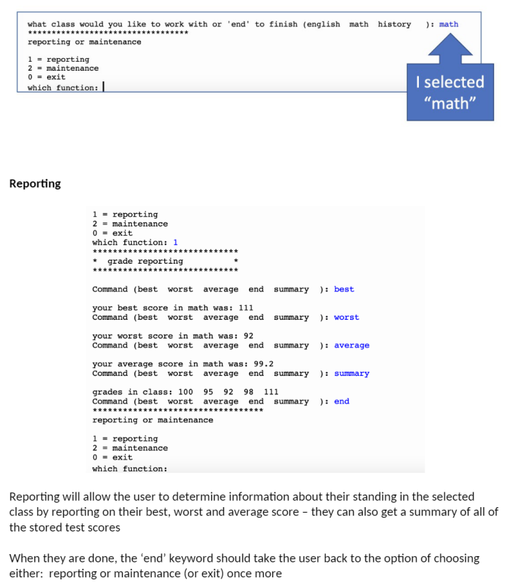 Solved For the final exam project, you are to write a | Chegg.com
