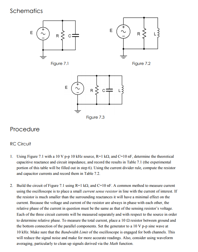 Solved Schematics E El R R Figure 7.1 Figure 7.2 + E
