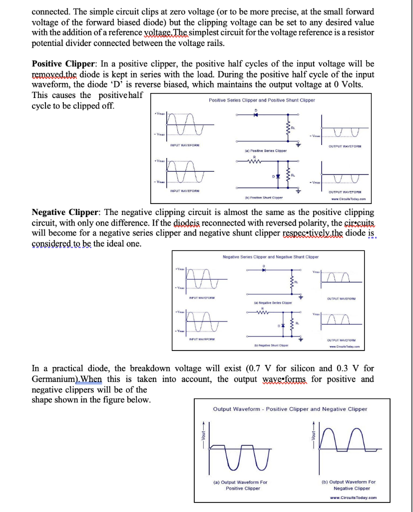Solved OBJECTIVE • To be familiar with the clippers in an | Chegg.com