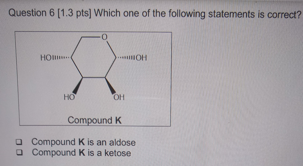 Solved Question 6 [1.3 pts] Which one of the following | Chegg.com