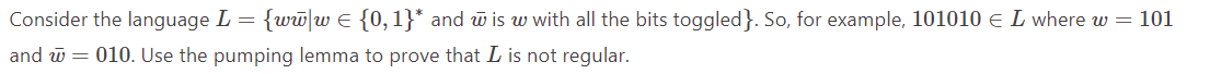 Solved code class="asciimath">Consider the language | Chegg.com