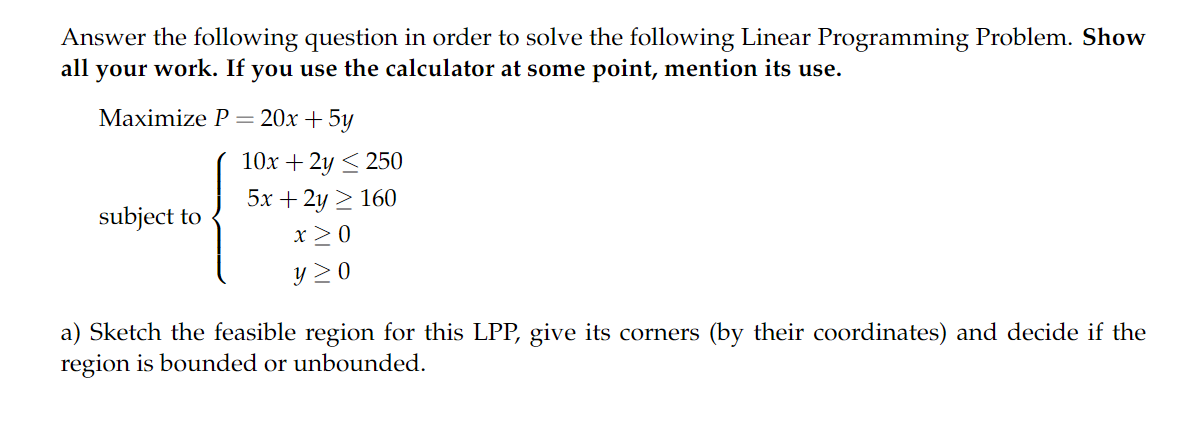 Solved Answer the following question in order to solve the | Chegg.com