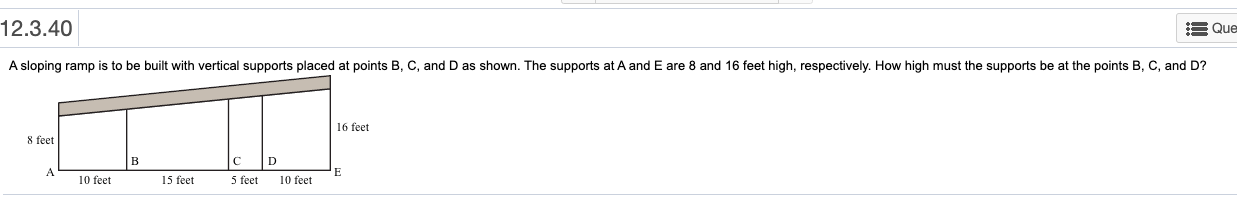 Solved 12.3.40 B Que A sloping ramp is to be built with | Chegg.com
