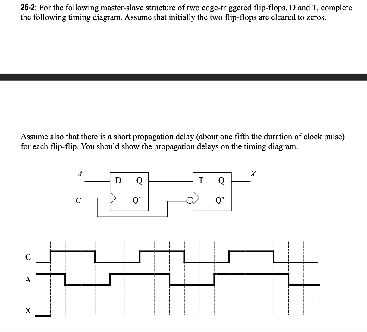 Solved 25-2: For the following master-slave structure of two | Chegg.com