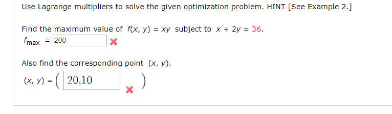 Solved Use Lagrange multipliers to solve the given | Chegg.com