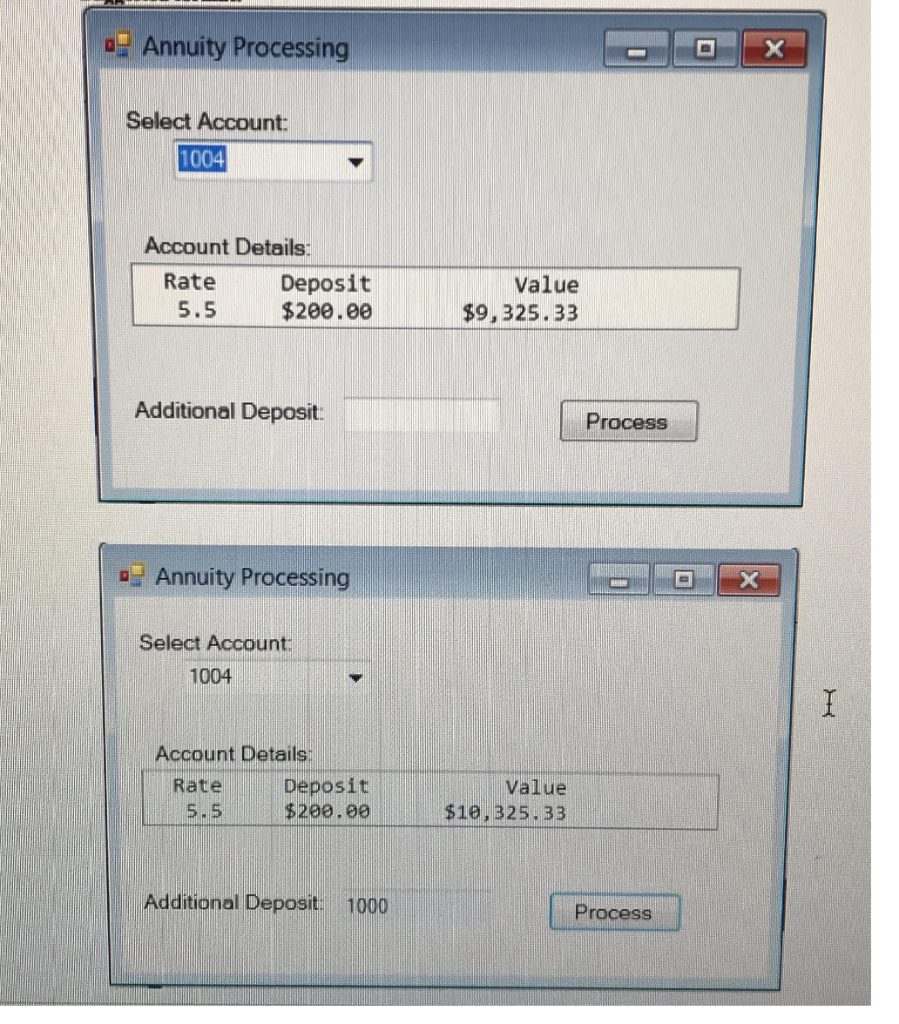 Solved Creating a windows form app in C sharp to process | Chegg.com