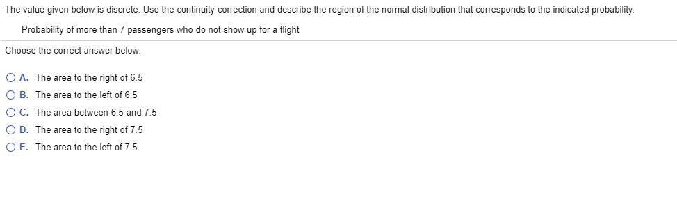 Solved The value given below is discrete. Use the continuity | Chegg.com