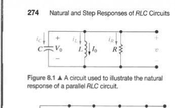 Solved 274 Natural and Step Responses of RLC Circuits ic + | Chegg.com