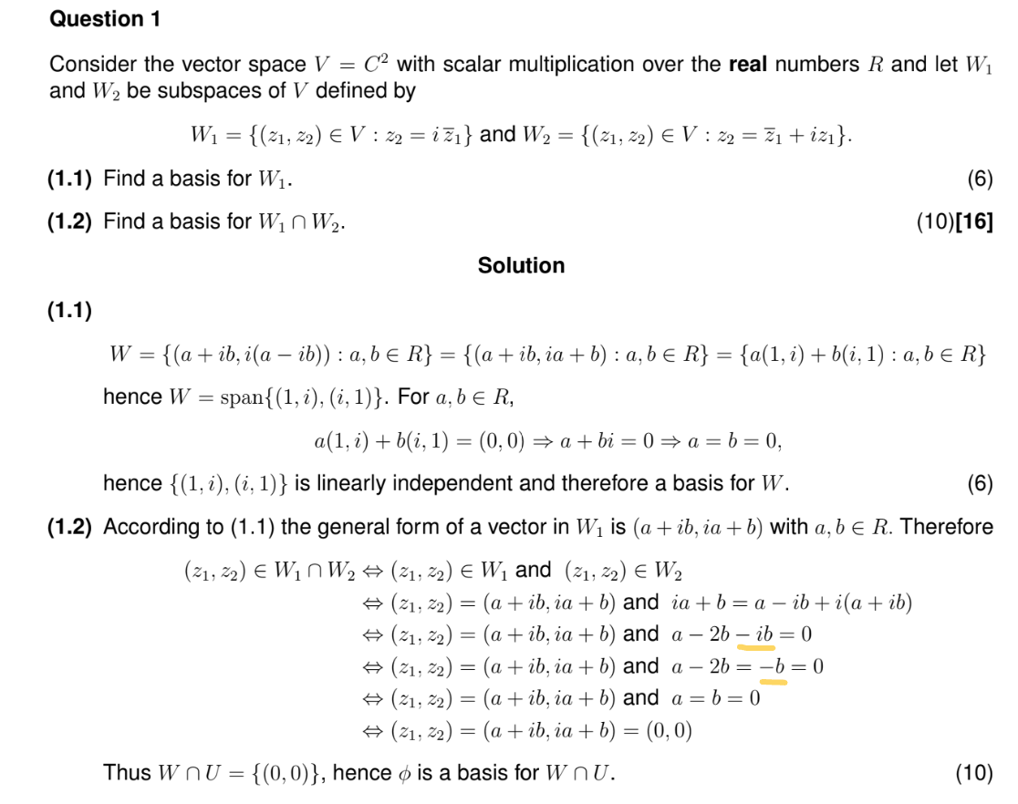 Solved Please help me with question 1.2 the yellow | Chegg.com