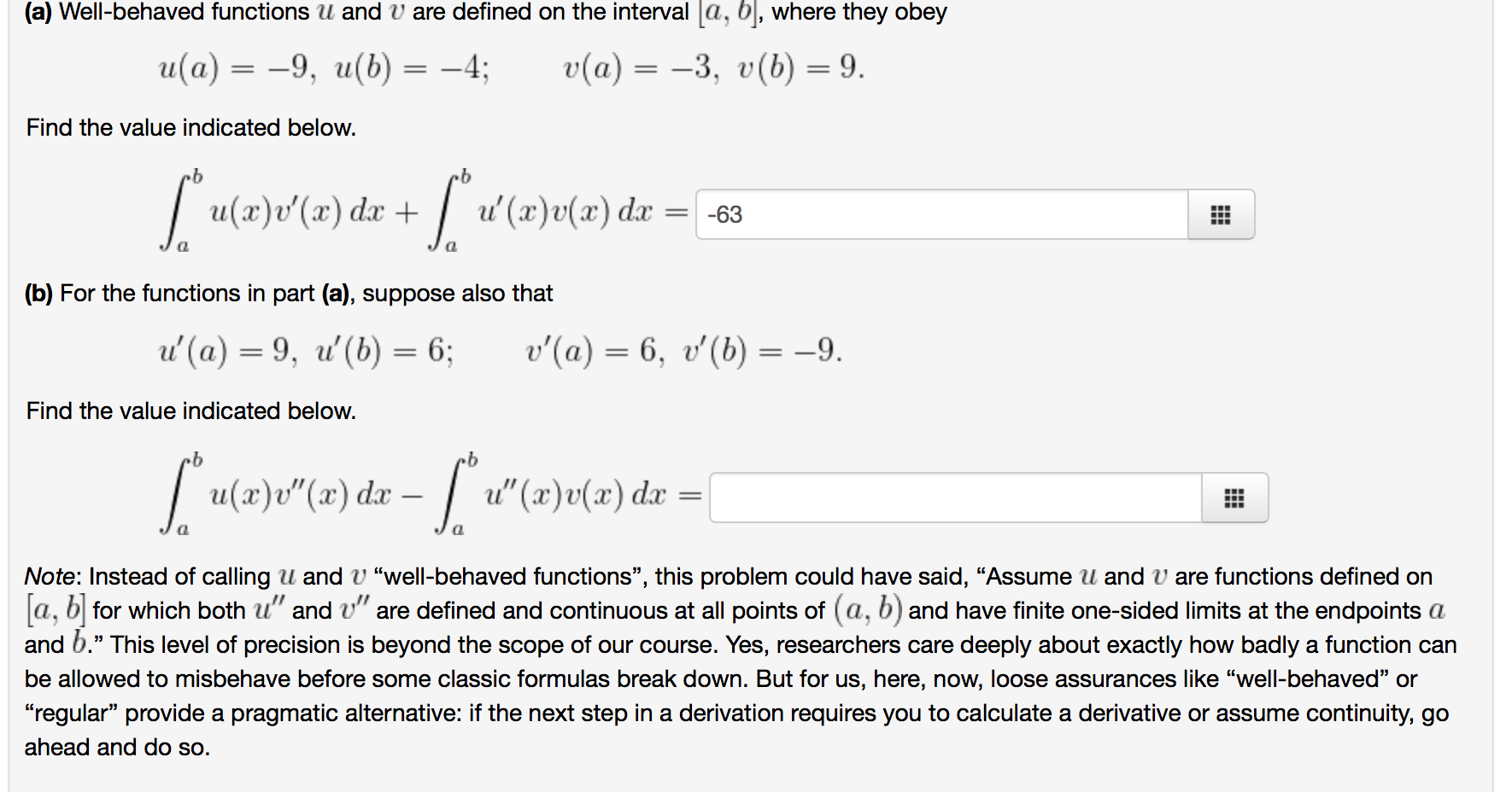 Solved (a) Well-behaved functions U and U are defined on the | Chegg.com