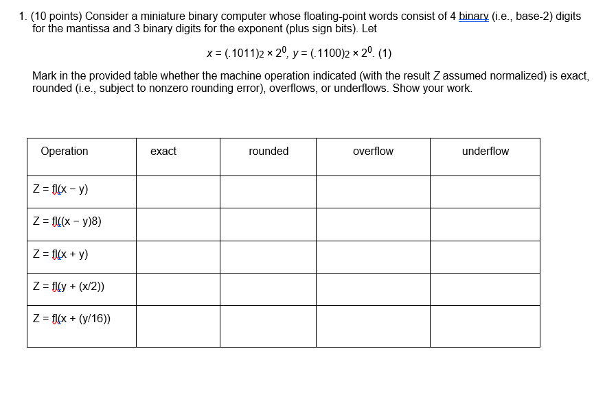 Solved Answer this question with work shown, and mark an X | Chegg.com