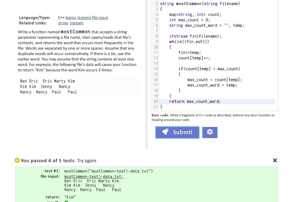 Solved Language/Type: Related Links: C++ basics streams file | Chegg.com