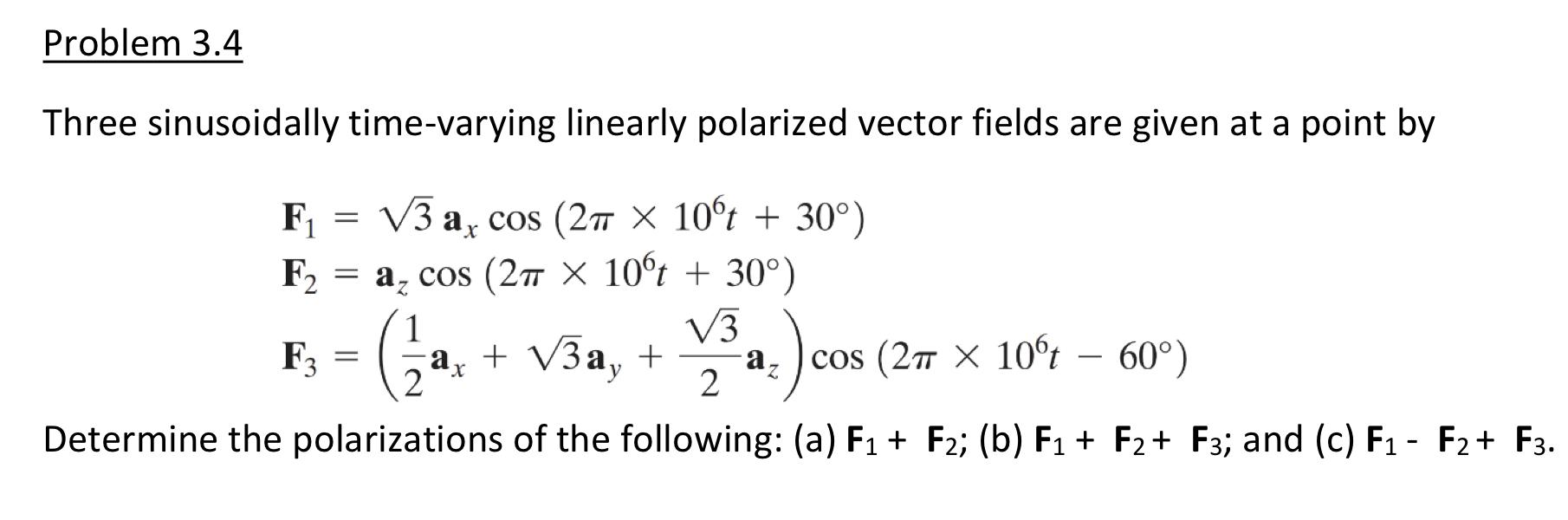 Solved The polarization of (b) is elliptical and (c) is | Chegg.com