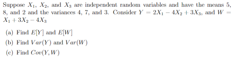 Solved Suppose X1,X2, and X3 are independent random | Chegg.com