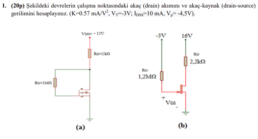 Solved Calculate the drain current and drain-source voltage | Chegg.com Solved Calculate the drain current and drain-source voltage | Chegg.com
