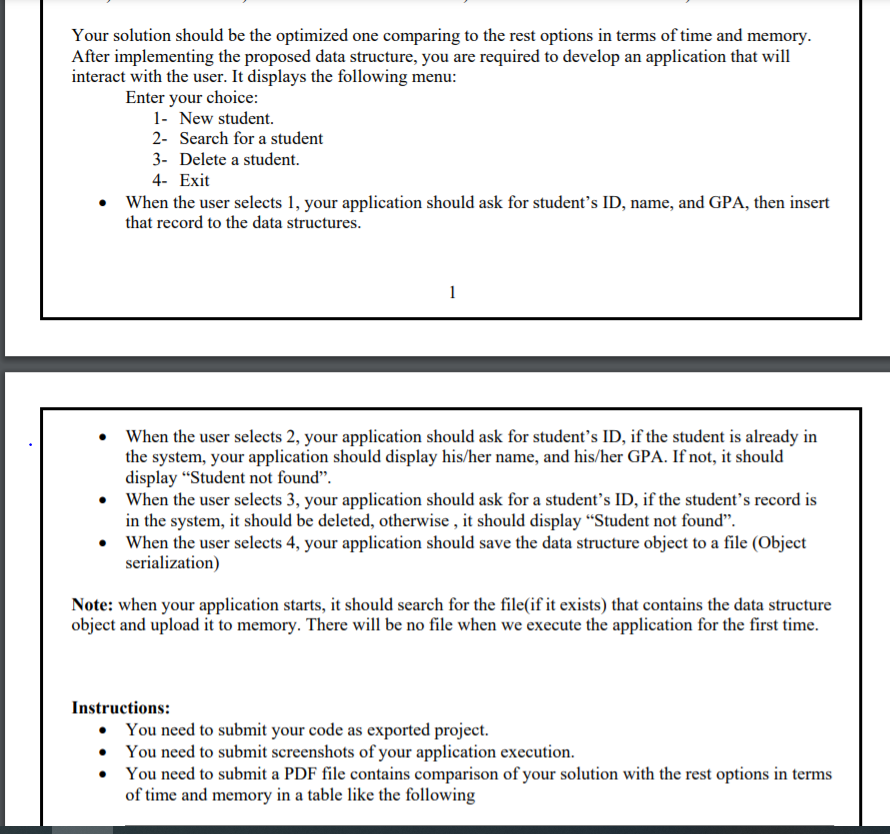 As a data structures expert, you are required to | Chegg.com