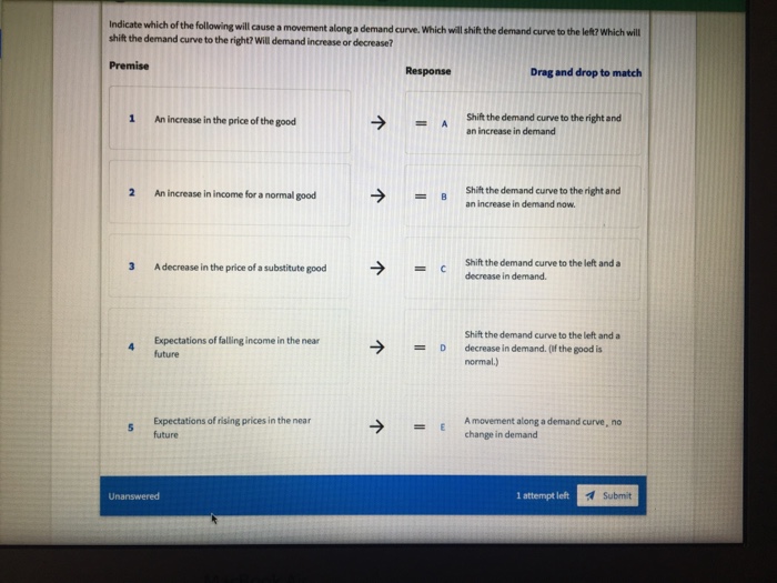 Solved Indicate which of the following will cause a movement | Chegg.com