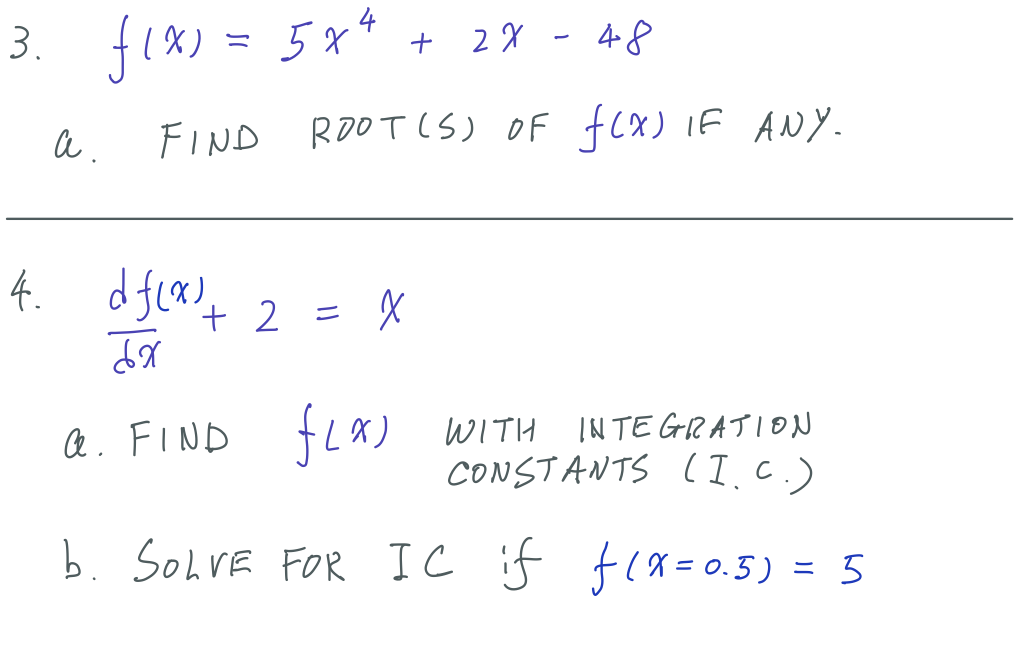 Solved 3. f(x)=5x4+2x−48 a. FIND RDOT(S) OF f(x) If ANY. 4. | Chegg.com