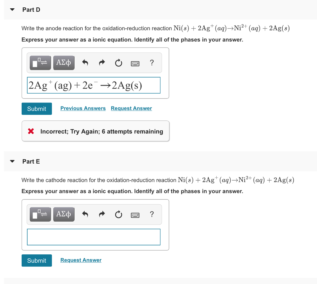 Solved Constants Periodic Table Part B The following | Chegg.com
