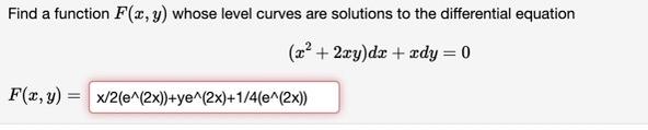 Solved Find a function F(x, y) whose level curves are | Chegg.com