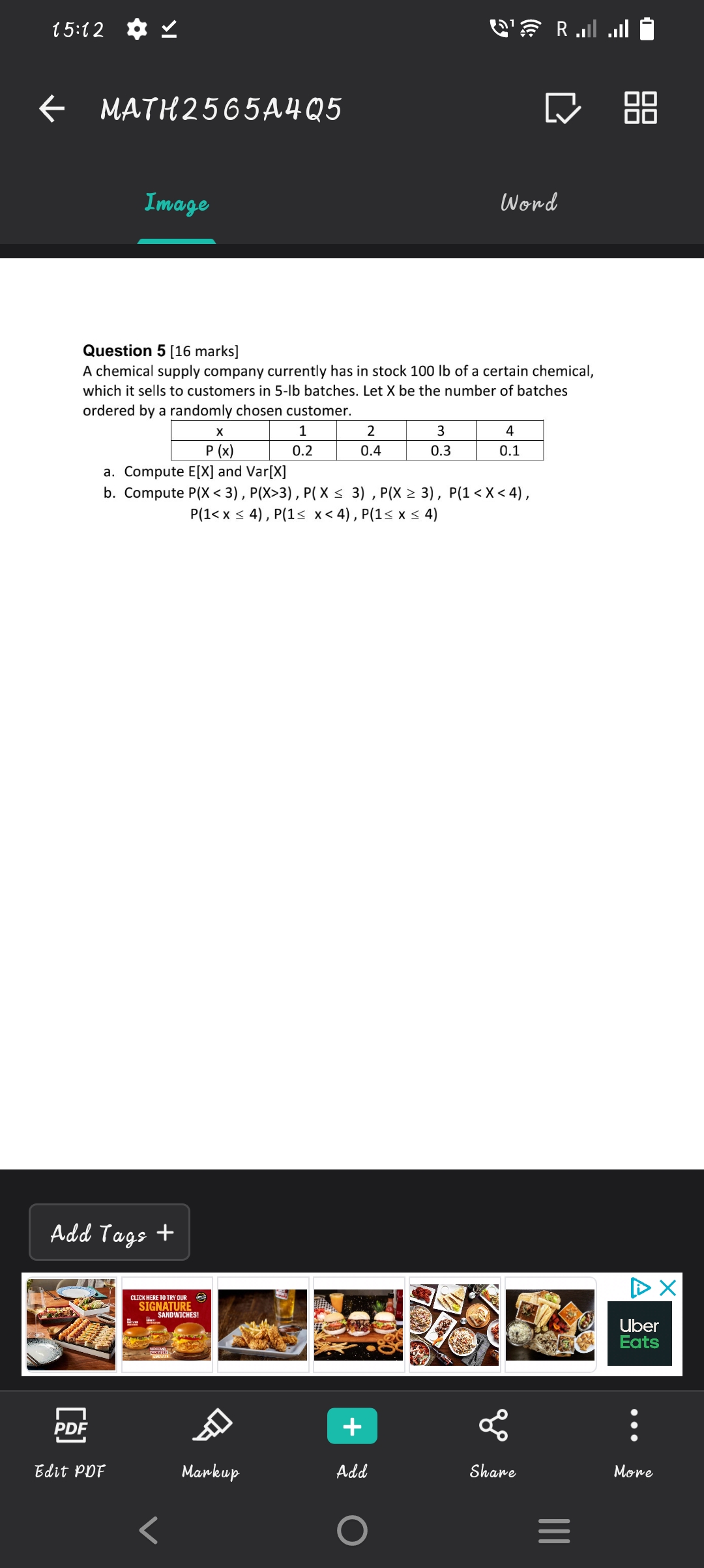 Solved Question 5 [16 marks] A chemical supply company | Chegg.com