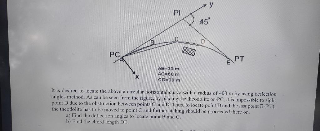 Solved It is desired to locate the above a circular | Chegg.com