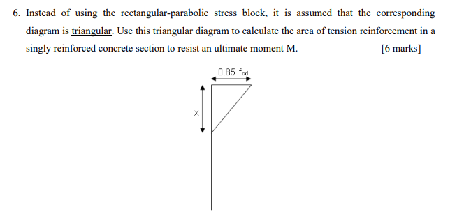 Solved 6. ﻿Instead of using the rectangular-parabolic stress | Chegg.com