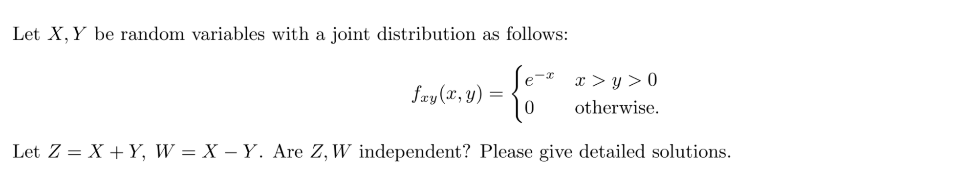 Solved Let X, Y be random variables with a joint | Chegg.com