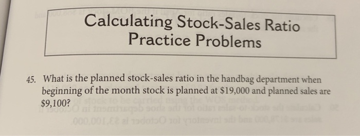 Solved Calculating Stock Sales Ratio Practice Problems 45 Chegg solved-calculating-stock-sales-ratio-practice-problems-45-chegg