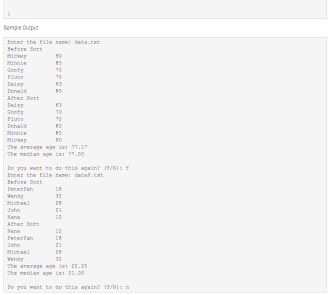 Solved 11.2 Load, Sort, Average, Median Array First create | Chegg.com