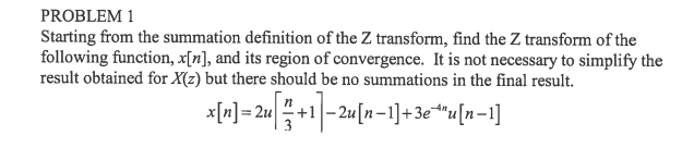 Solved PROBLEM 1 Starting from the summation definition of | Chegg.com