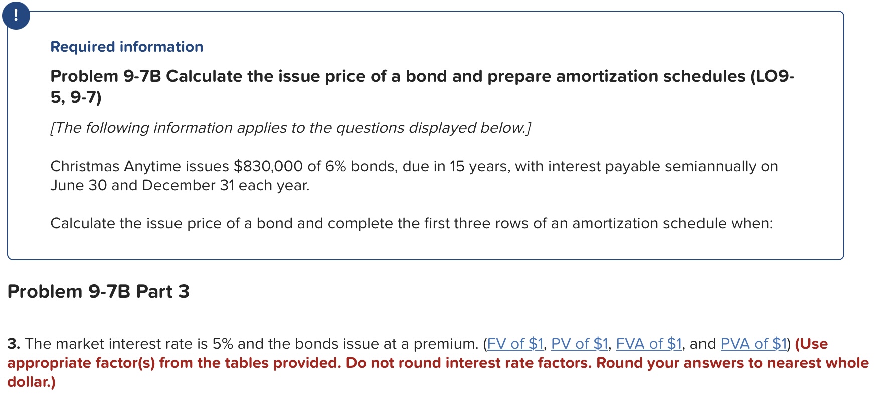 Solved Required information Problem 9-7B Calculate the issue | Chegg.com