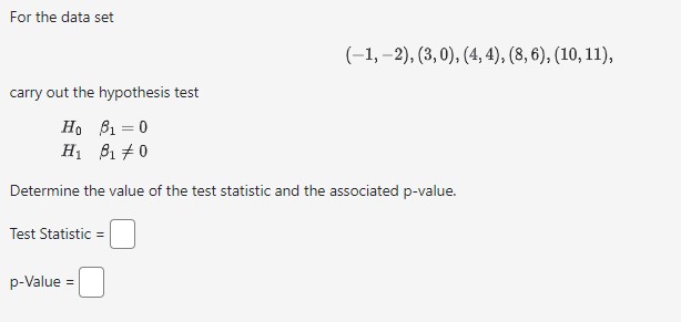 Solved Find the least-squares regression line y^=b0+b1x | Chegg.com