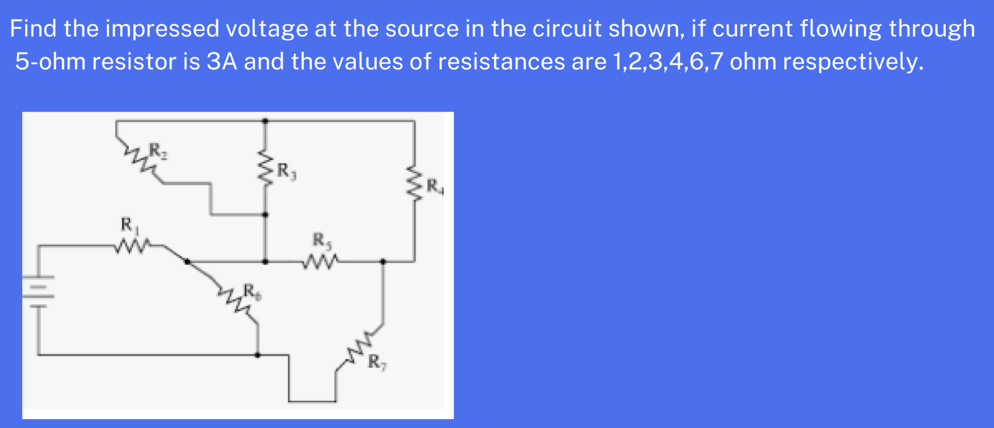 Solved Find the impressed voltage at the source in the | Chegg.com