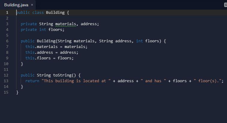 Solved Creating Buildings with Java For this activity, you | Chegg.com