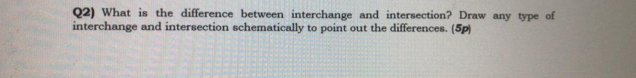 Solved (2) What is the difference between interchange and | Chegg.com