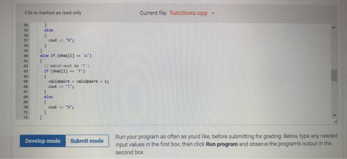 Solved 6.24 Lab07-02: DNA analysis with functions Summary in | Chegg.com