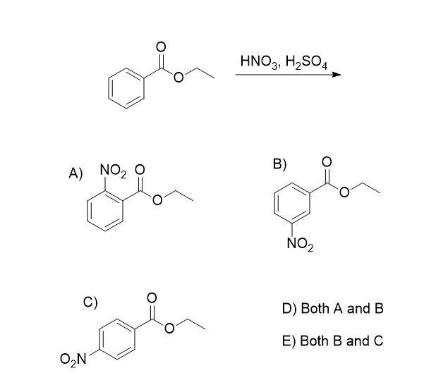 Solved HNO3,H2SO4 A) D) Both A and B E) Both B and C | Chegg.com