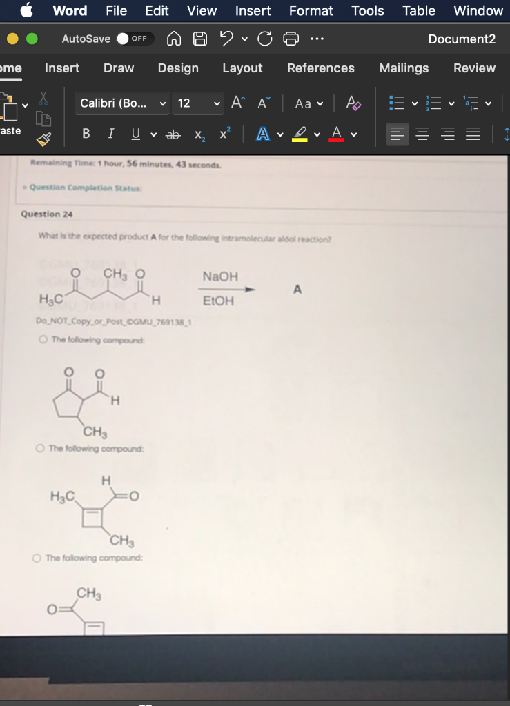 Solved Word File Edit View Insert Format Tools Table Window | Chegg.com