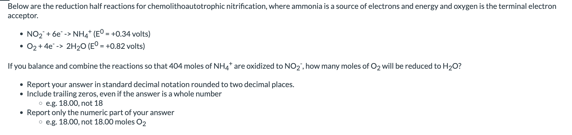 Solved Below are the reduction half reactions for | Chegg.com