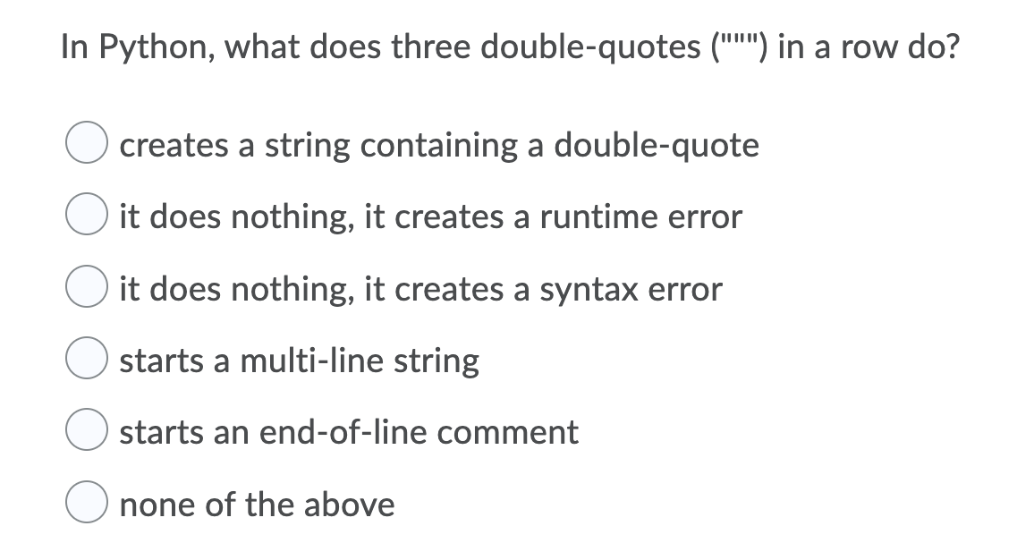 Solved In Python What Does The Def Keyword Do Calls A