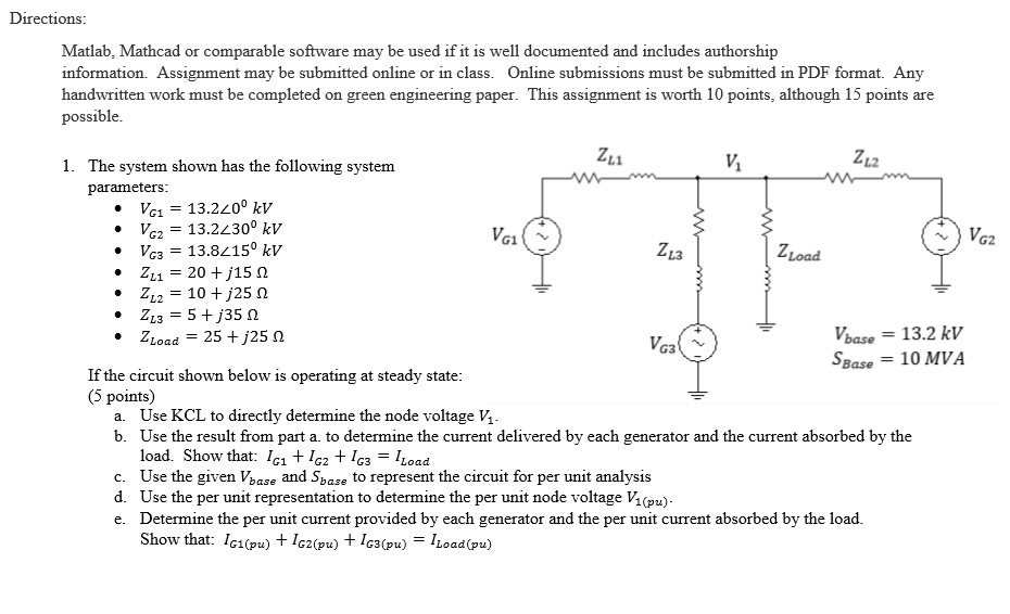 Solved Directions Matlab, Mathcad or comparable software may | Chegg.com