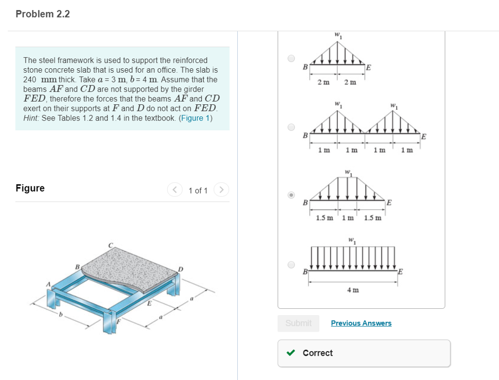 Solved Problem 2.2 The steel framework is used to support | Chegg.com