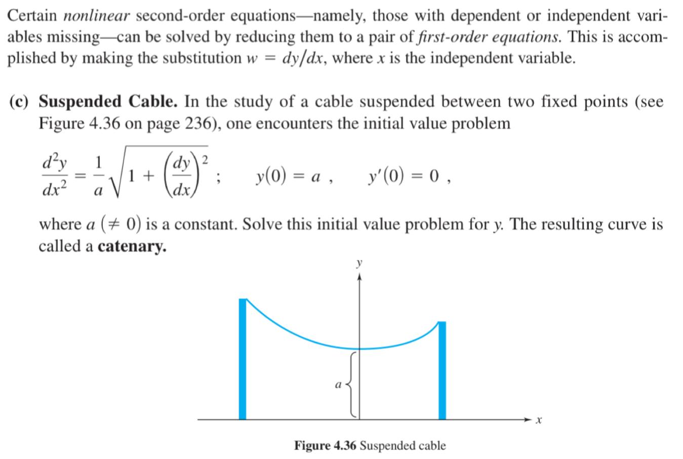 Solved Certain nonlinear second-order equations—namely, | Chegg.com