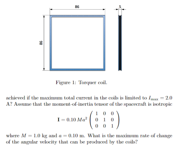 Solved 3. Magnetic torquers are constructed in the inside of | Chegg.com